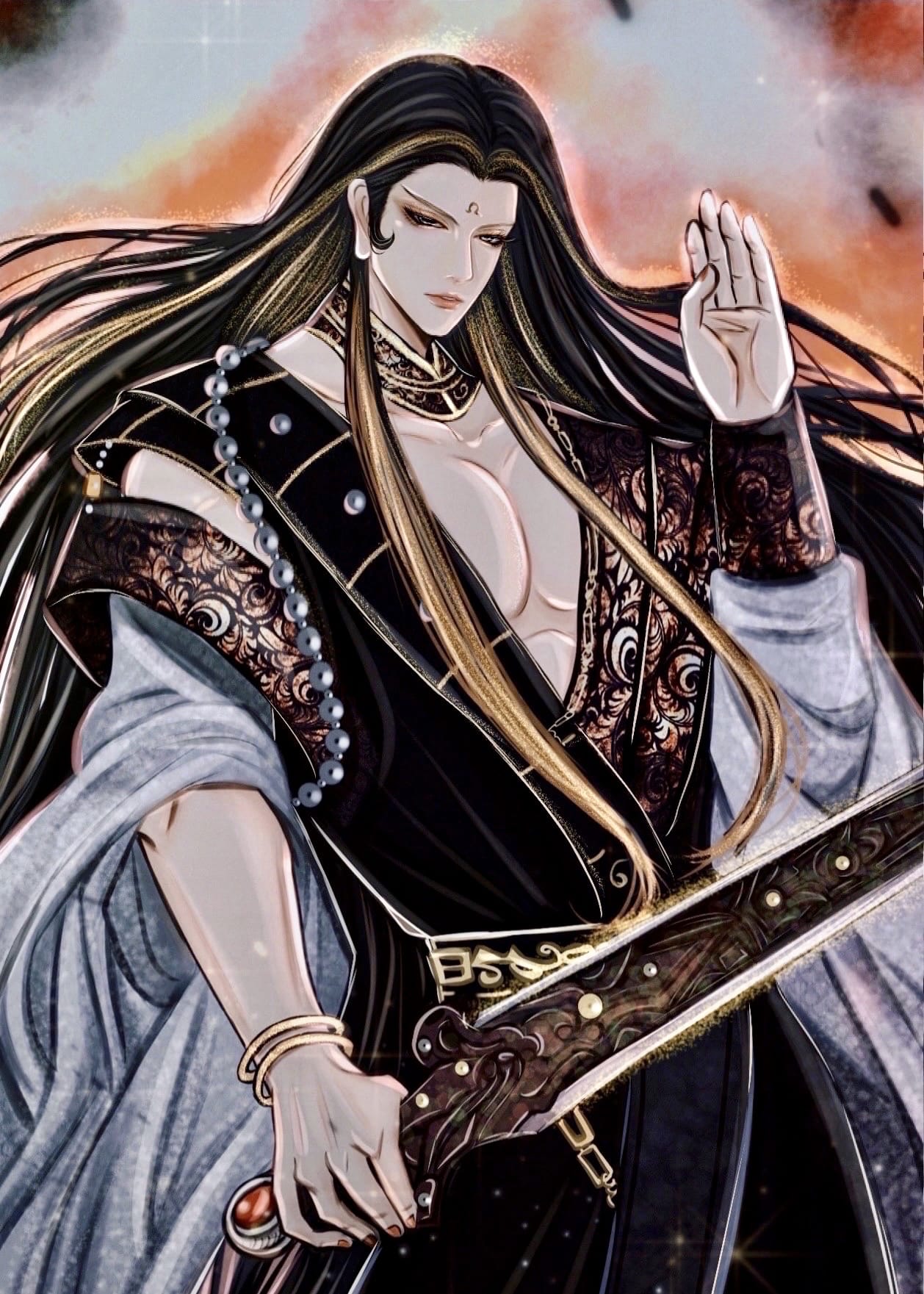 黑髮佛劍 Gigi Yip - 일러스트 ART street (아트 스트리트)