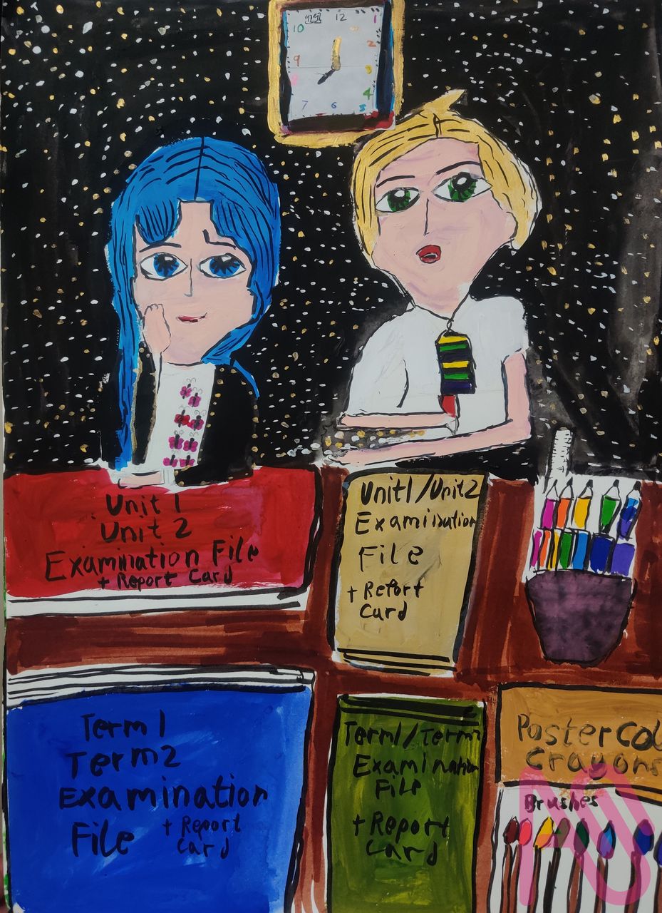 Students in library ganeshpitre - Illustrations ART street