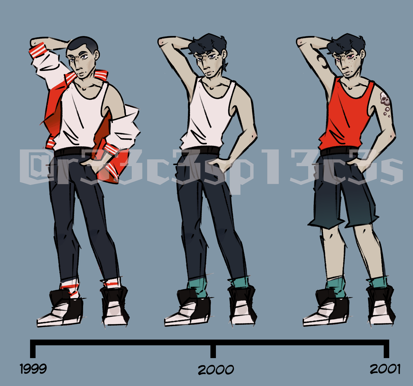 refsheet timeline (2) r33c3s_p13c3s - Illustrations ART street