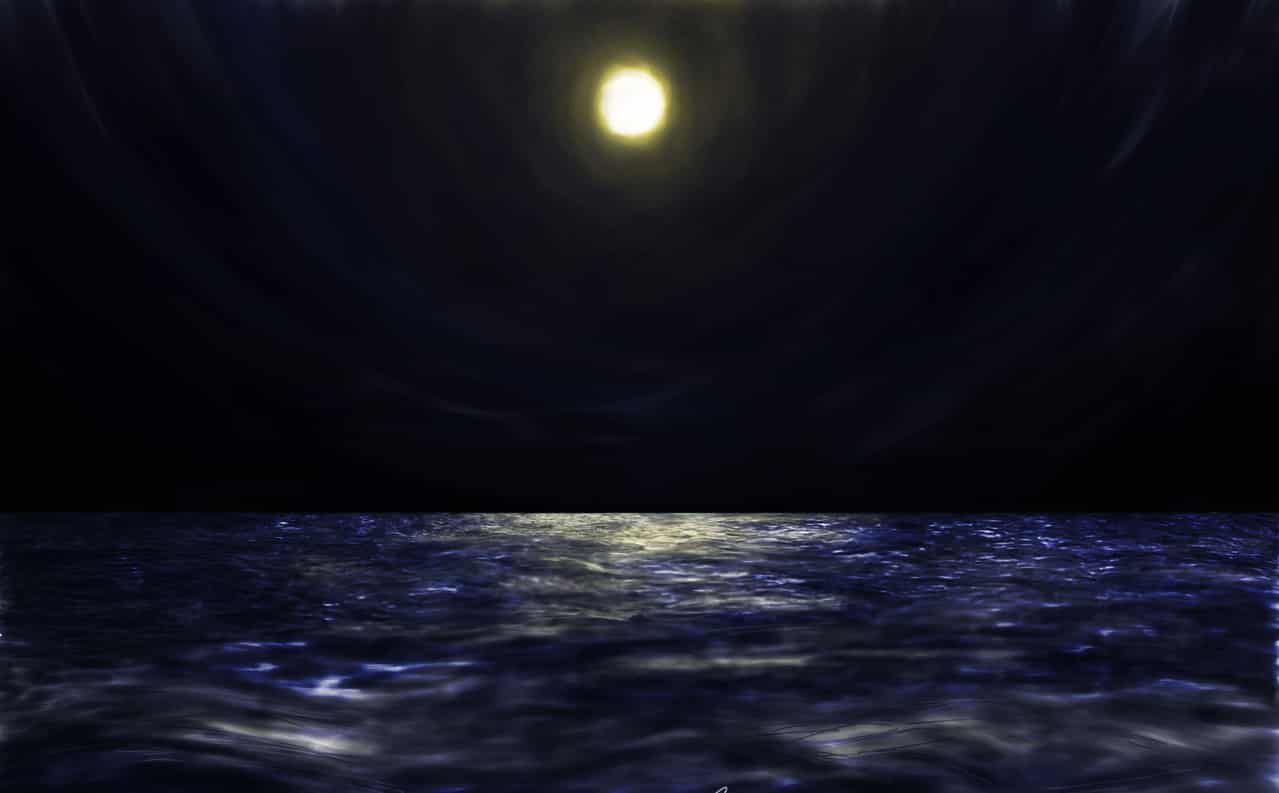 night and sea -sond - Illustrations ART street
