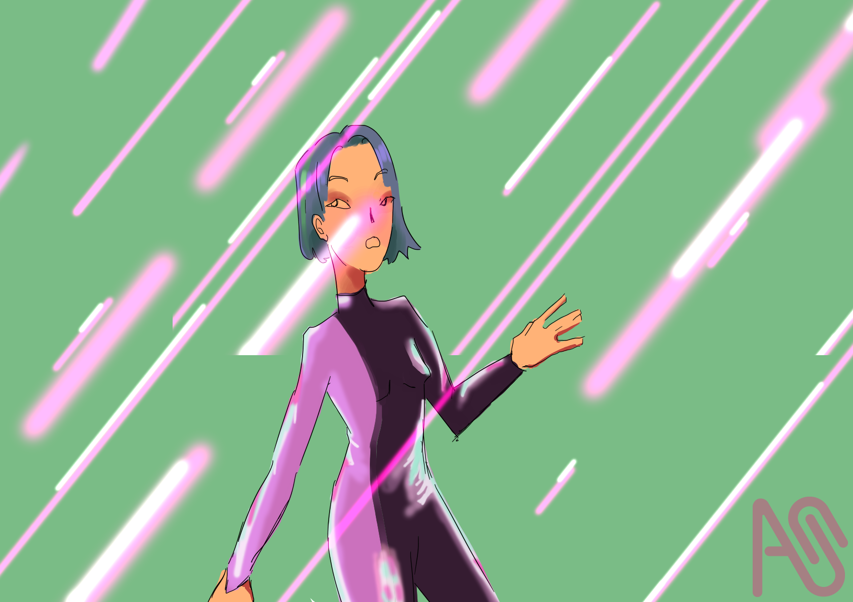 SPACE GIRL Val - Illustrations ART street