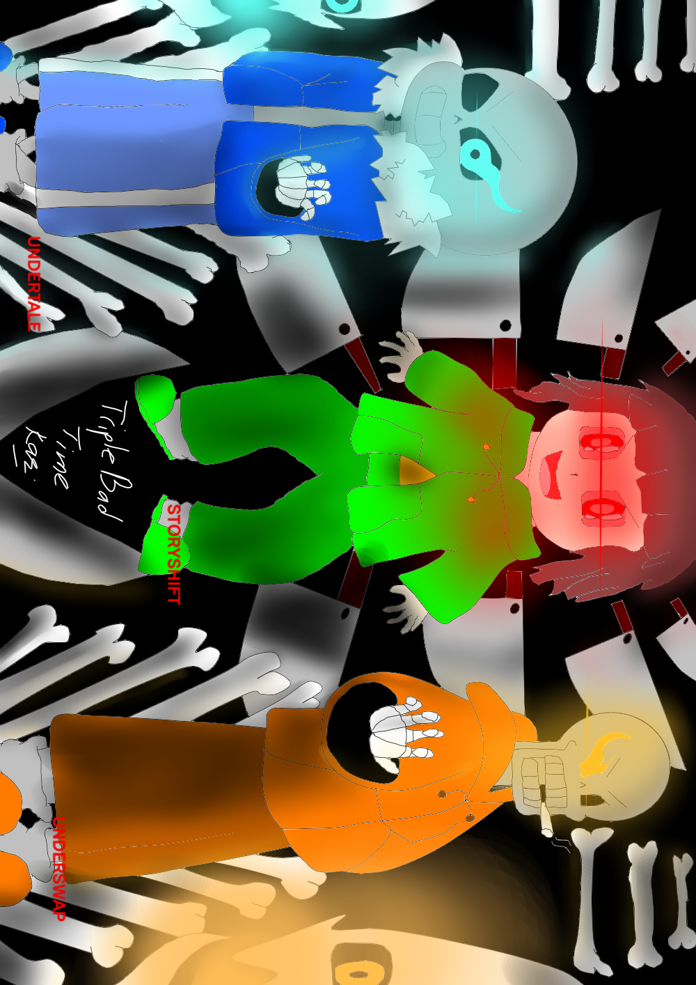 TRIPLE BAD TIME KazyRazy/Kaz Wilson - Illustrations ART street