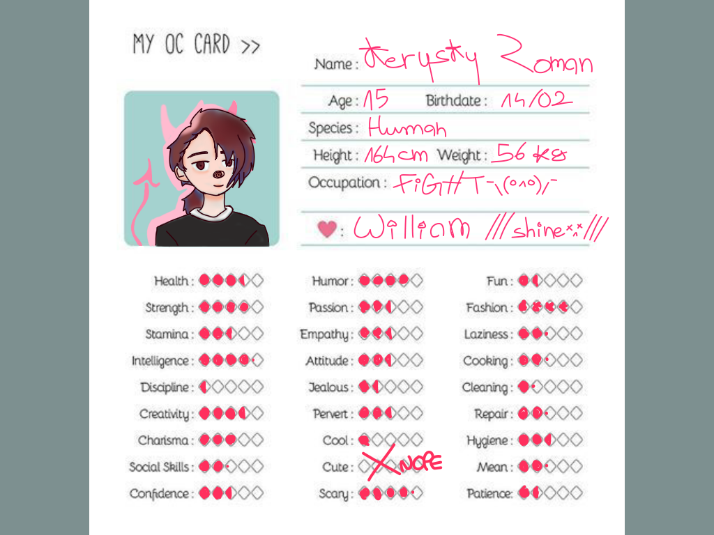My OC Card Illustrations ART Street