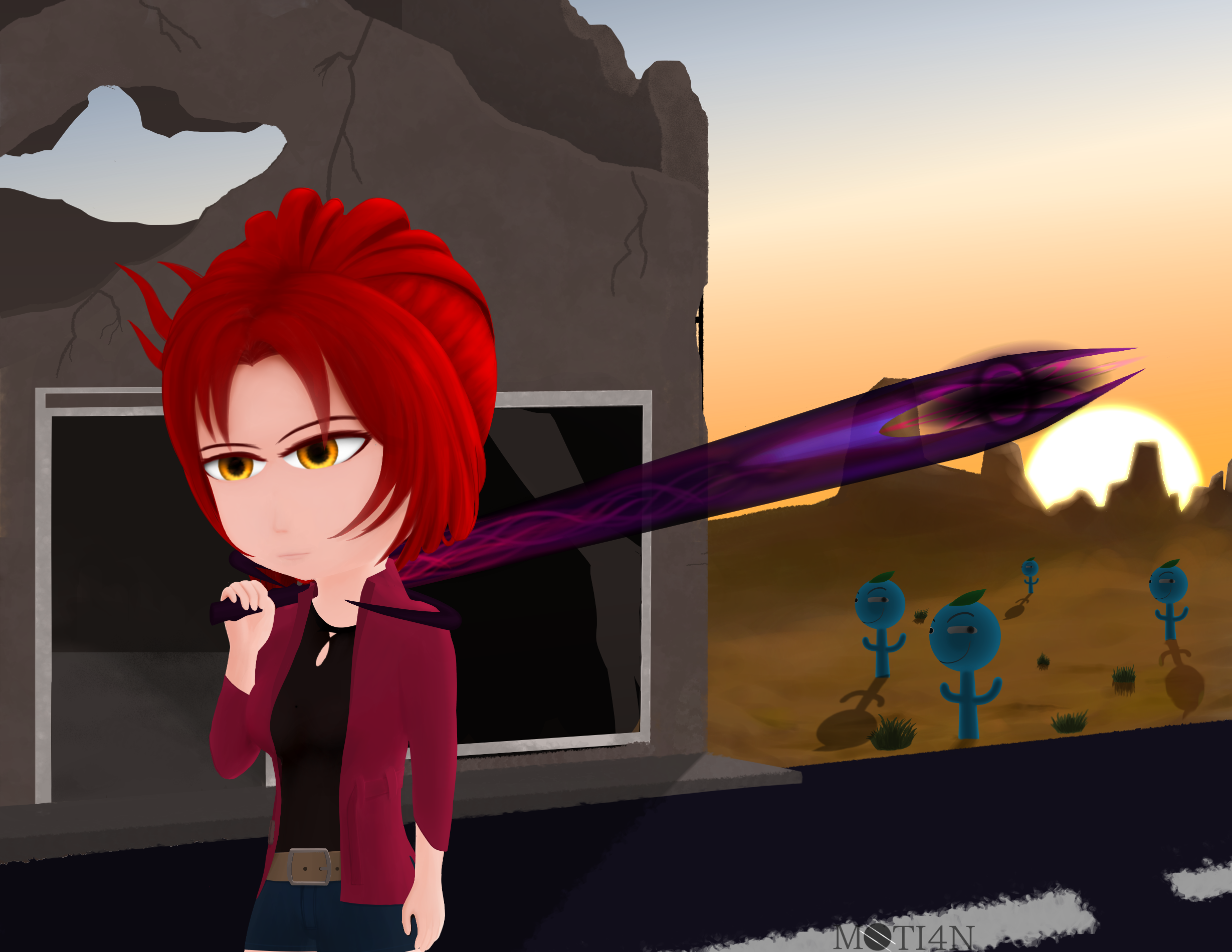 Himeko Honkai Impact 3rd 3nderic Moti4n - Illustrations ART street