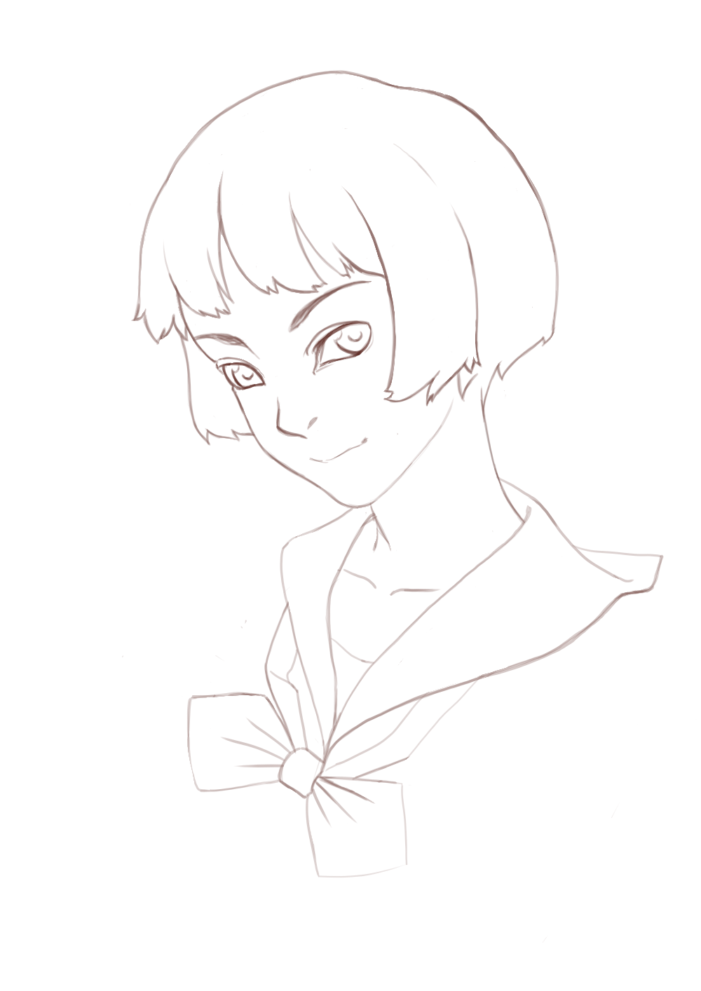 short bob girl(no color) Arnont - 插图 ART street