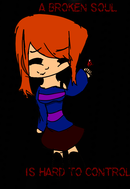 Storyshift Frisks Broken Soul ReflectionTale Frisk - Illustrations ART ...