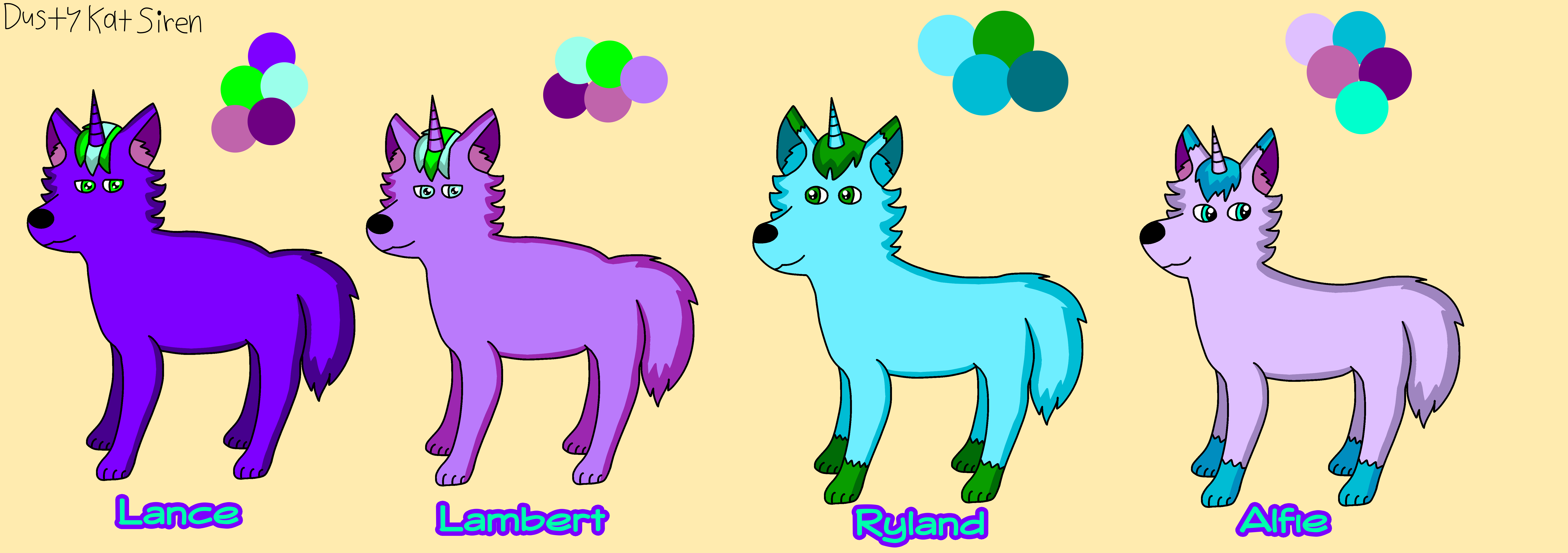 The Brothers Sweetnote Reference Sheet Kat D. - Illustrations ART street