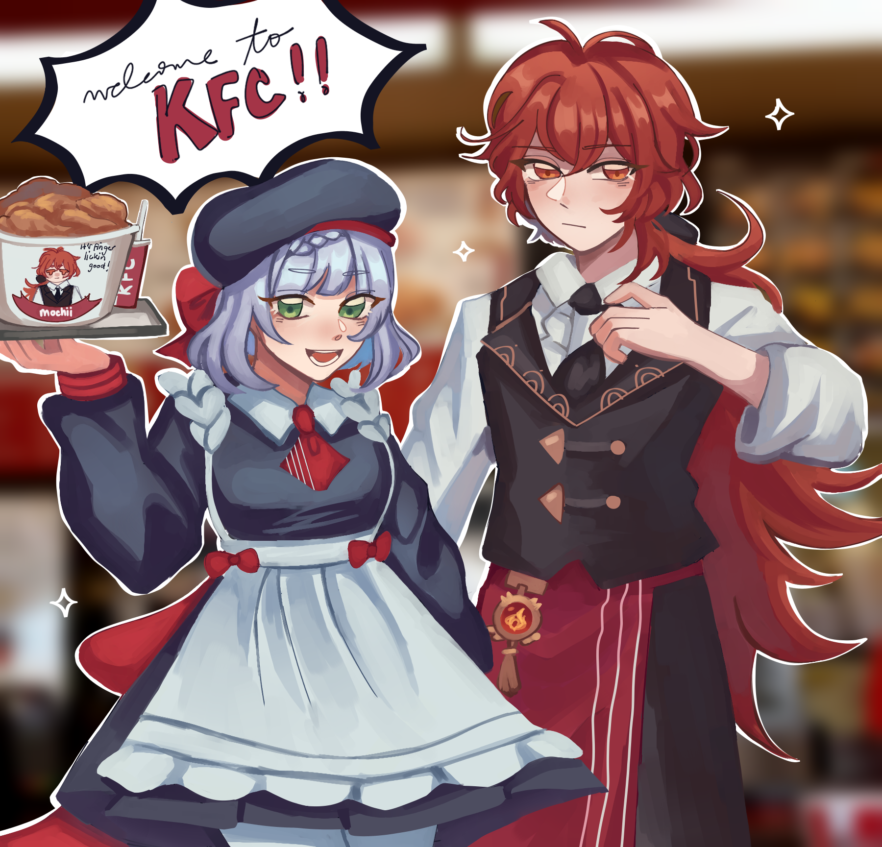 genshin kfc mochiidonuts - Illustrations ART street