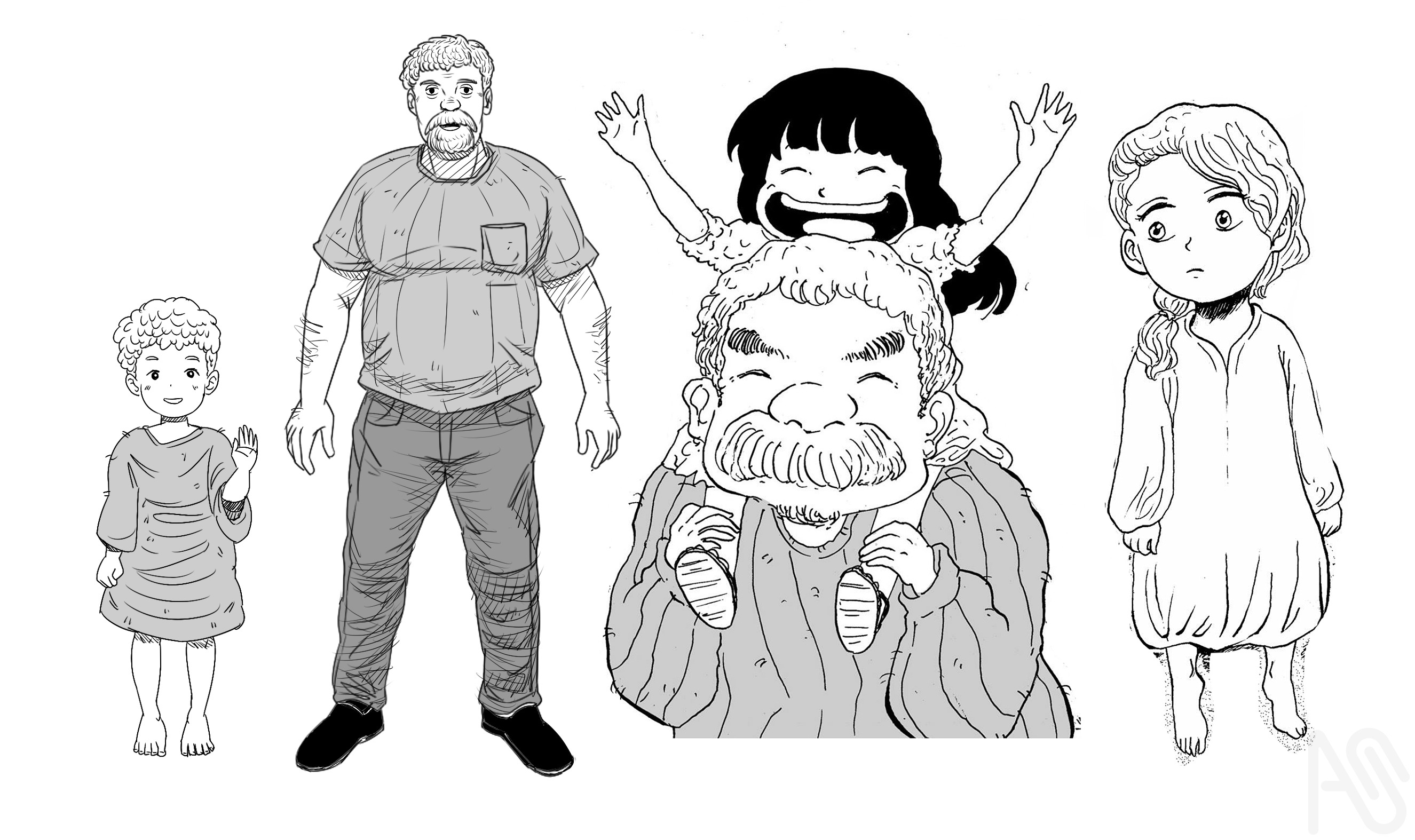 "Redesigning the characters." MAHRO - Illustrations ART street