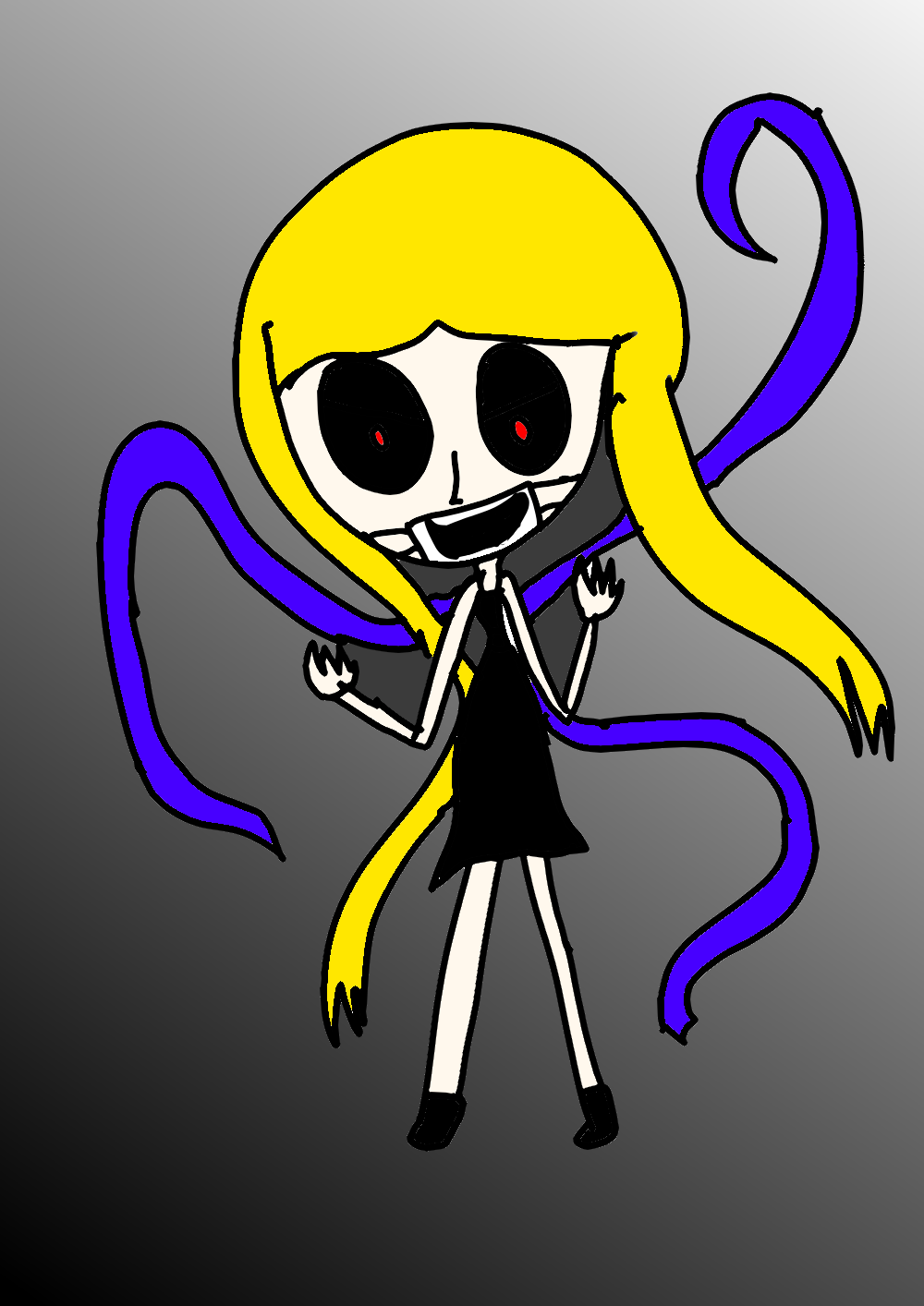 Madness in a ghoul Frisk the painter - Illustrations ART street