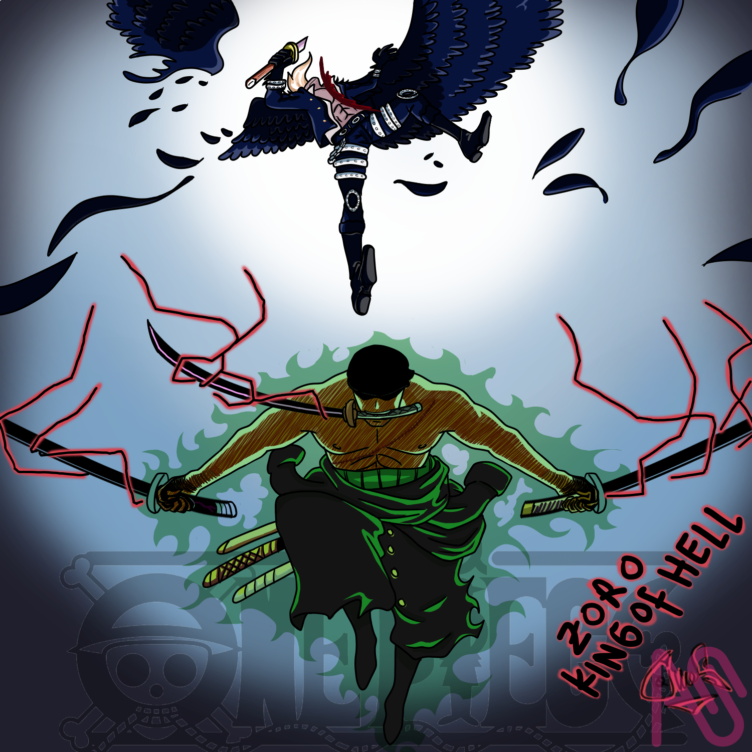 one of the top one piece characters, zoro who defe wiyes31 ...