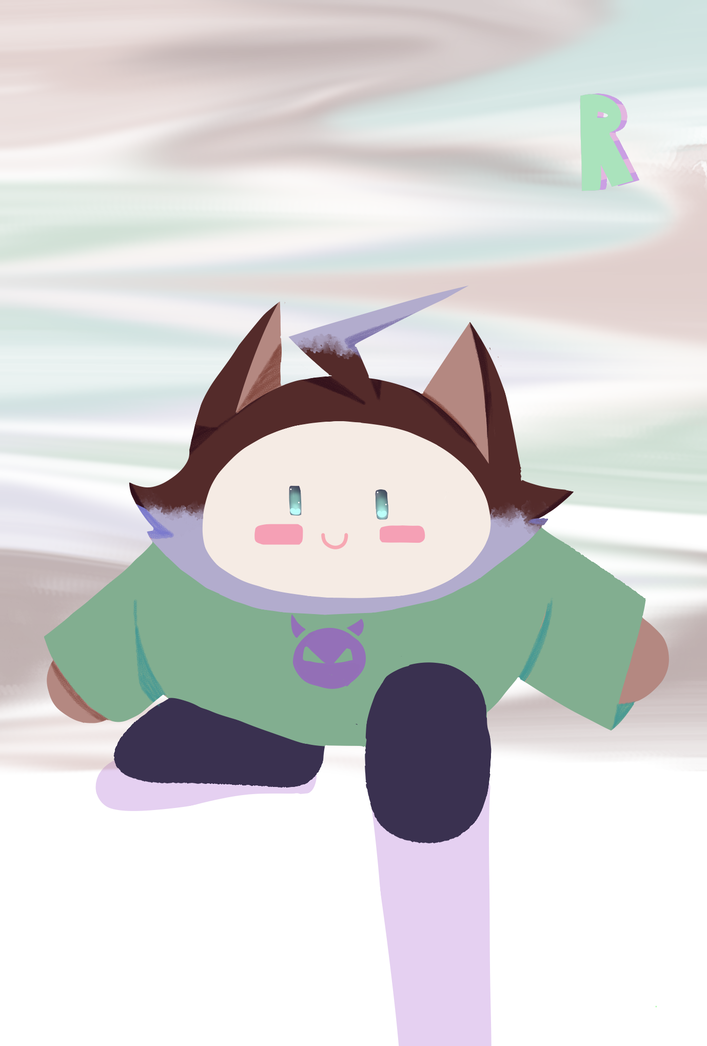 math sketches #3 razzen Kirby oc Razzen raccoon - Illustrations ART street