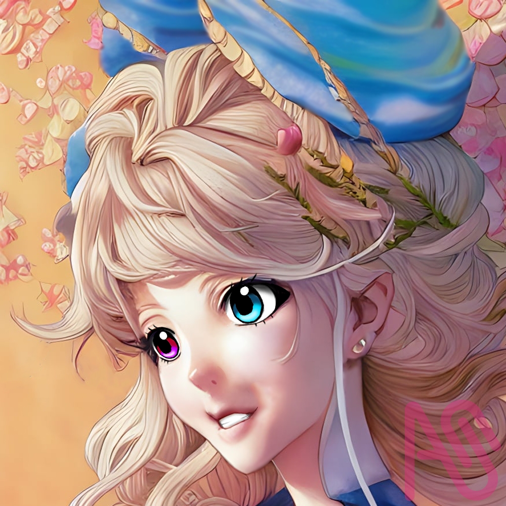 french waifu with beret Daiki_minami - イラスト ART street (アートストリート)
