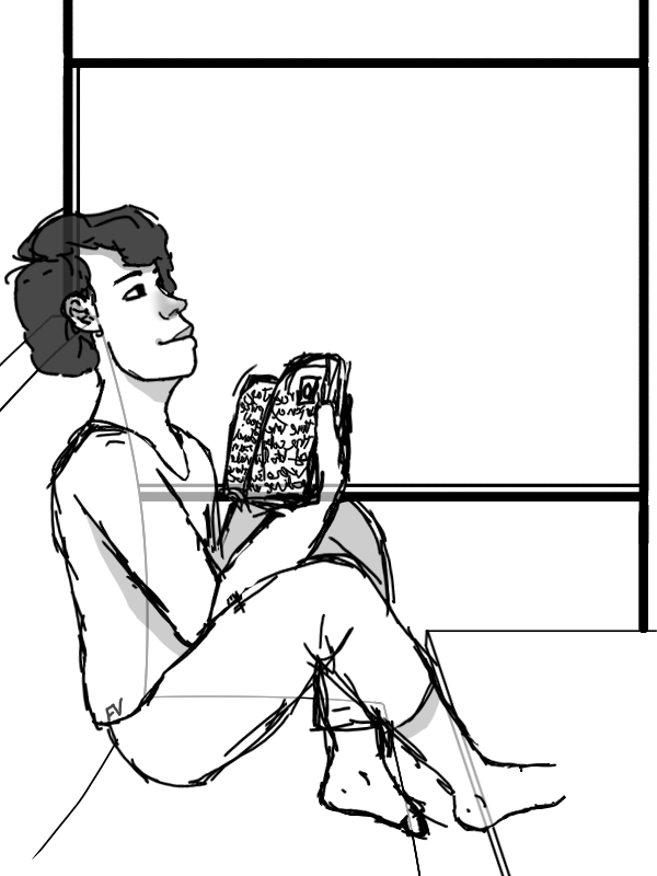 WIP A person who is bored - Illustrations ART street