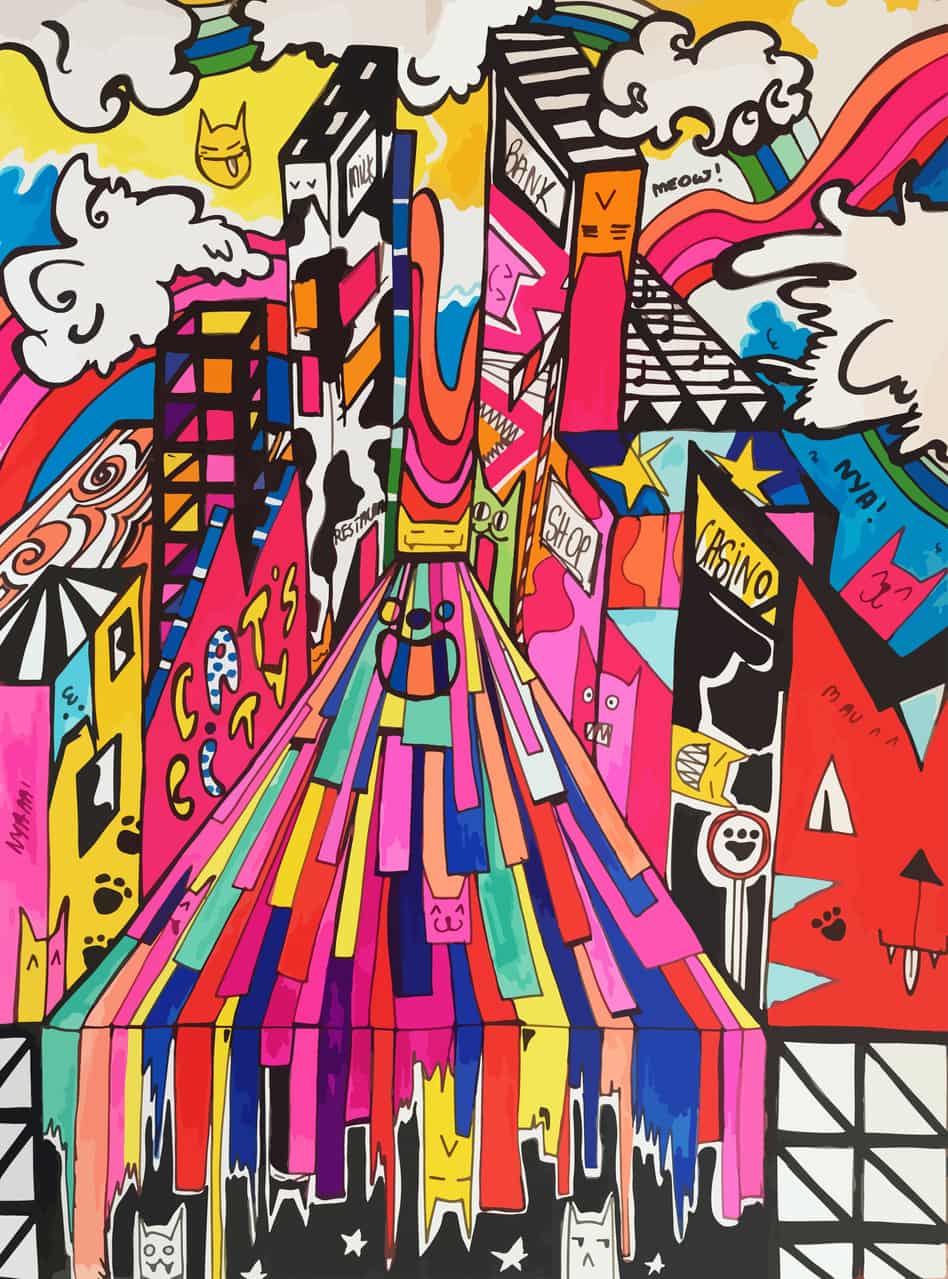 Cats City bukaxd - Illustrations ART street