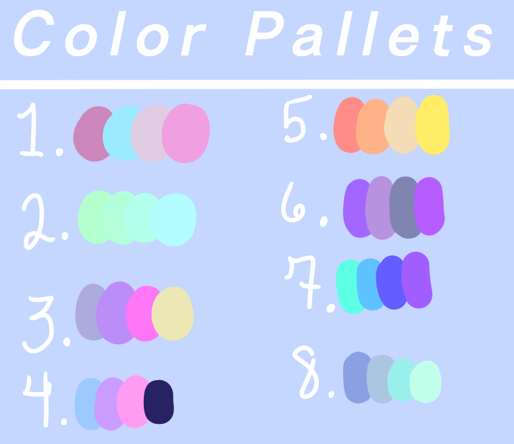 Color pallets for adoptables Apollyon ! - Illustrations ART street
