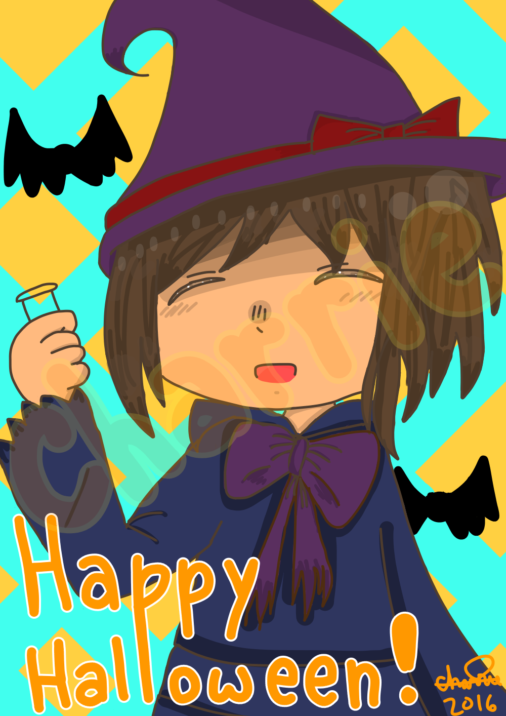 「Undertale」Halloween Frisk faye - 일러스트 ART street (아트 스트리트)