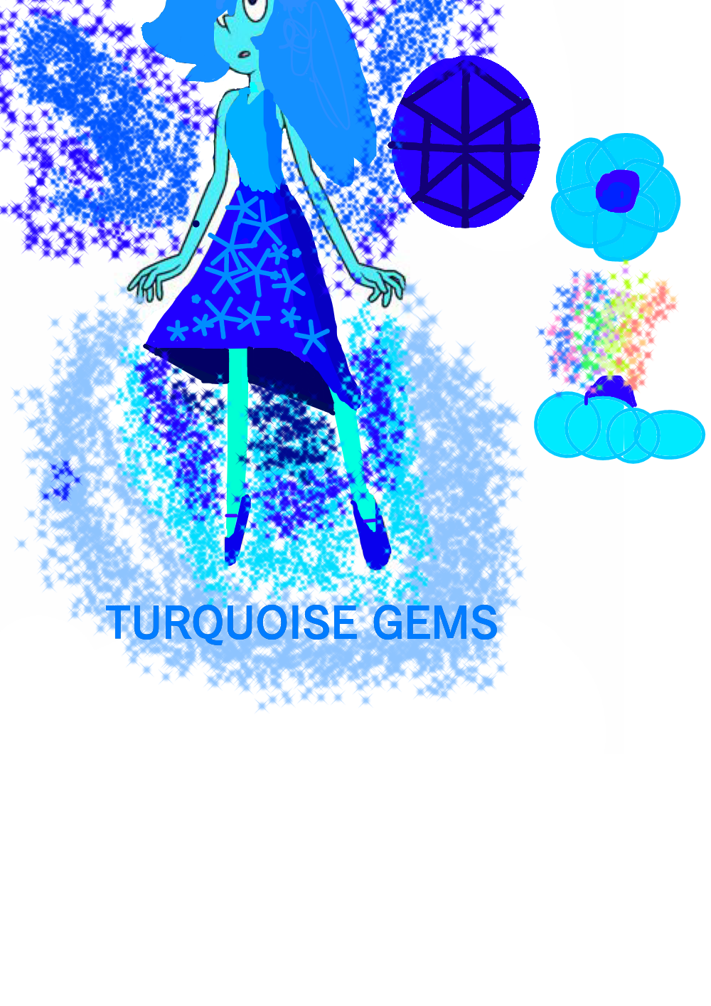 Turquoise cristal gem Steven universe Umaru-Ackerman - 插图 ART street