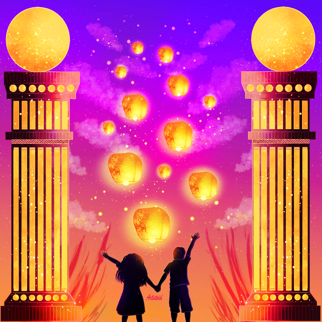 Lanterns (release you fears)🏮🔮⭐ Artistoid - 插图 ART street