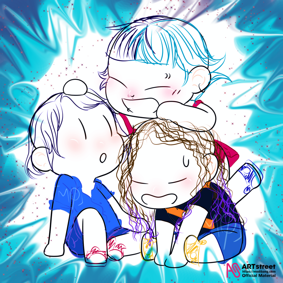 Mel, Mø and Shiro MOMOMXRRIGAN - Illustrations ART street