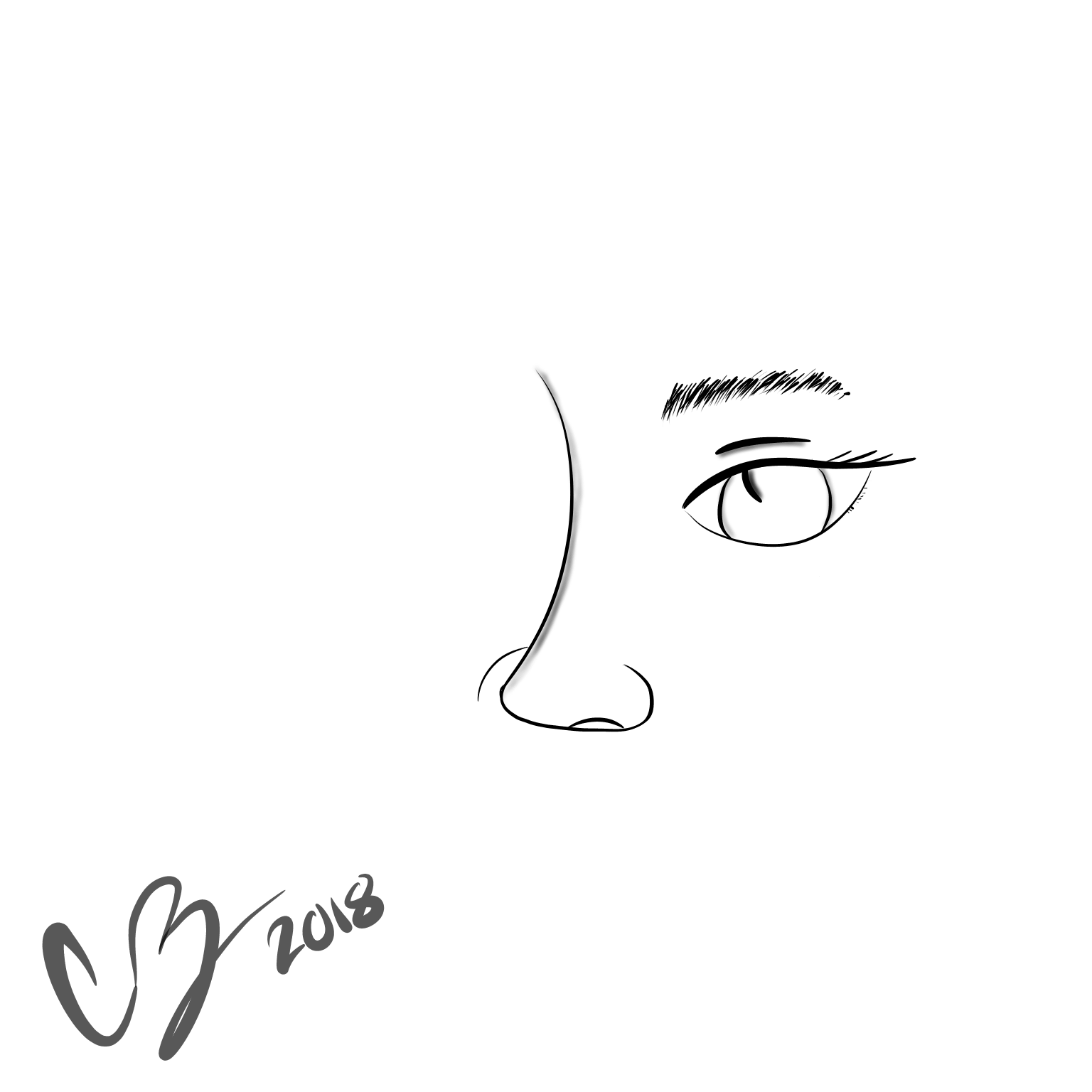 First Drawing 2018 Cali Draws - Illustrations ART street