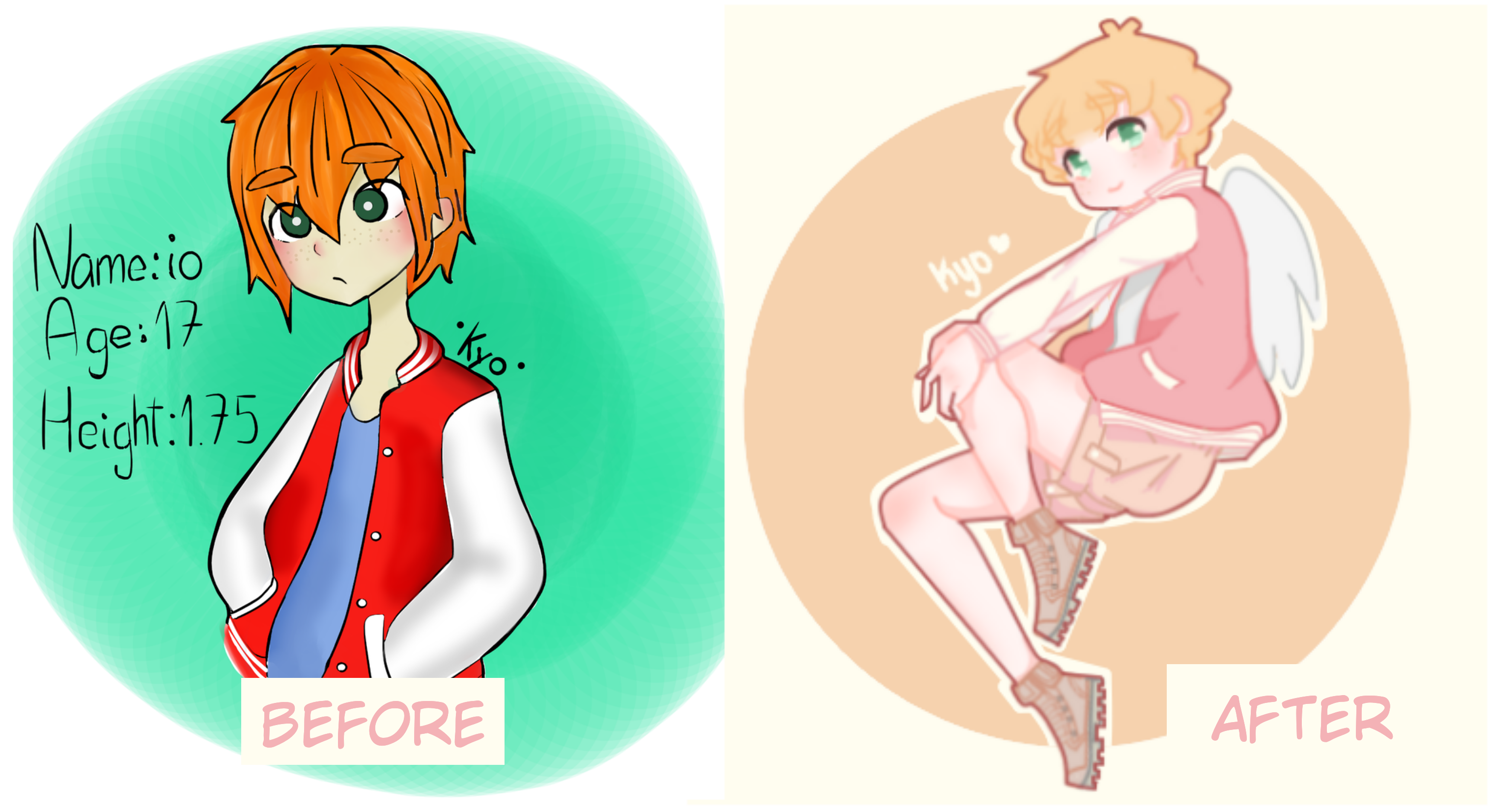 Redrawing my OC IO Kyo - Illustrations ART street