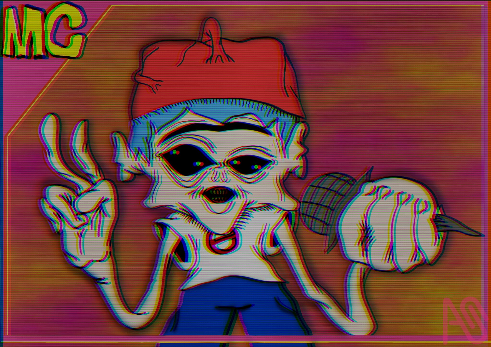 Friday Meaty Funking AIDRAUZINGS - Illustrations ART street