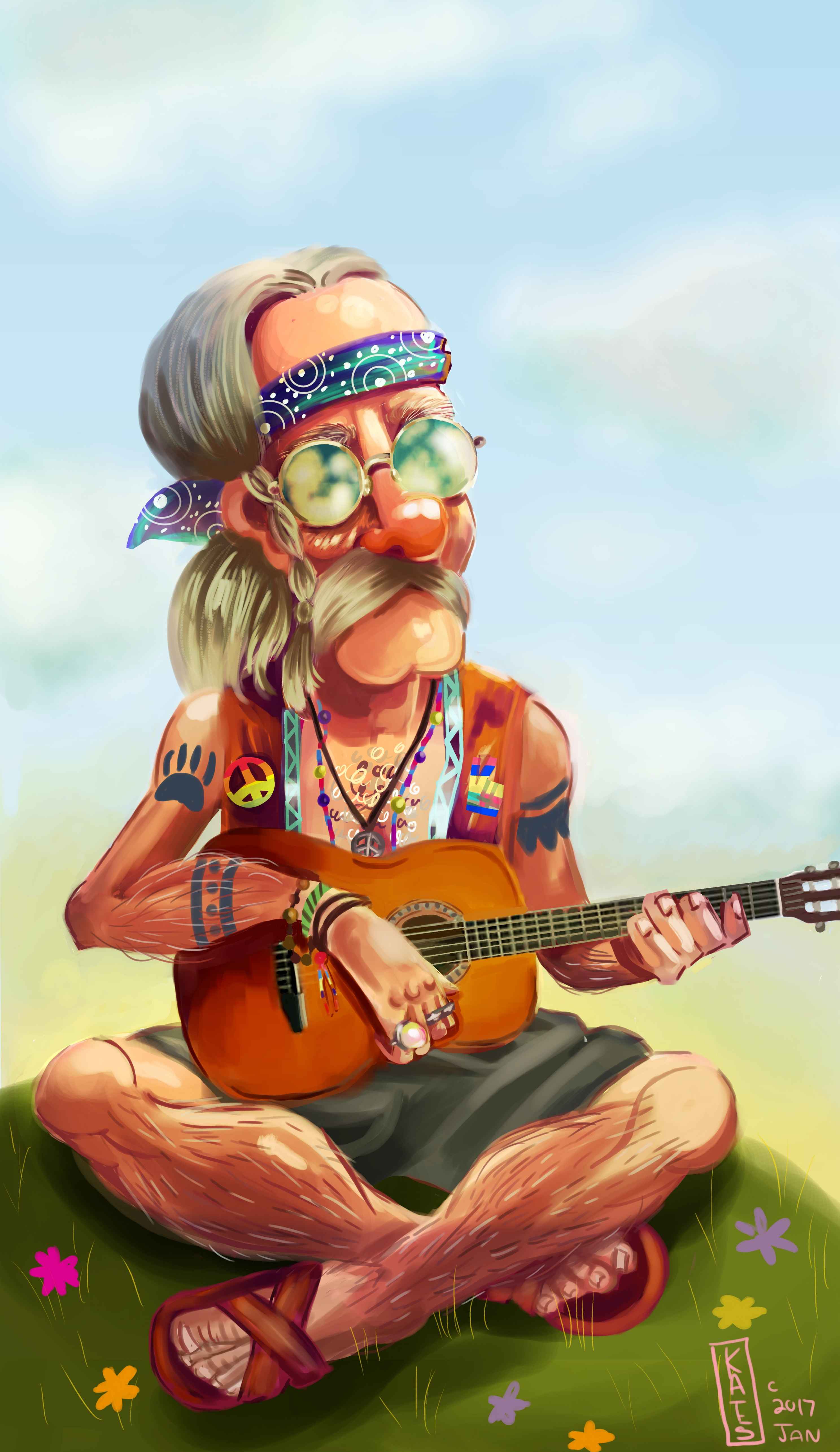 Bearclaw the Hippie kelly_kates - Illustrations ART street