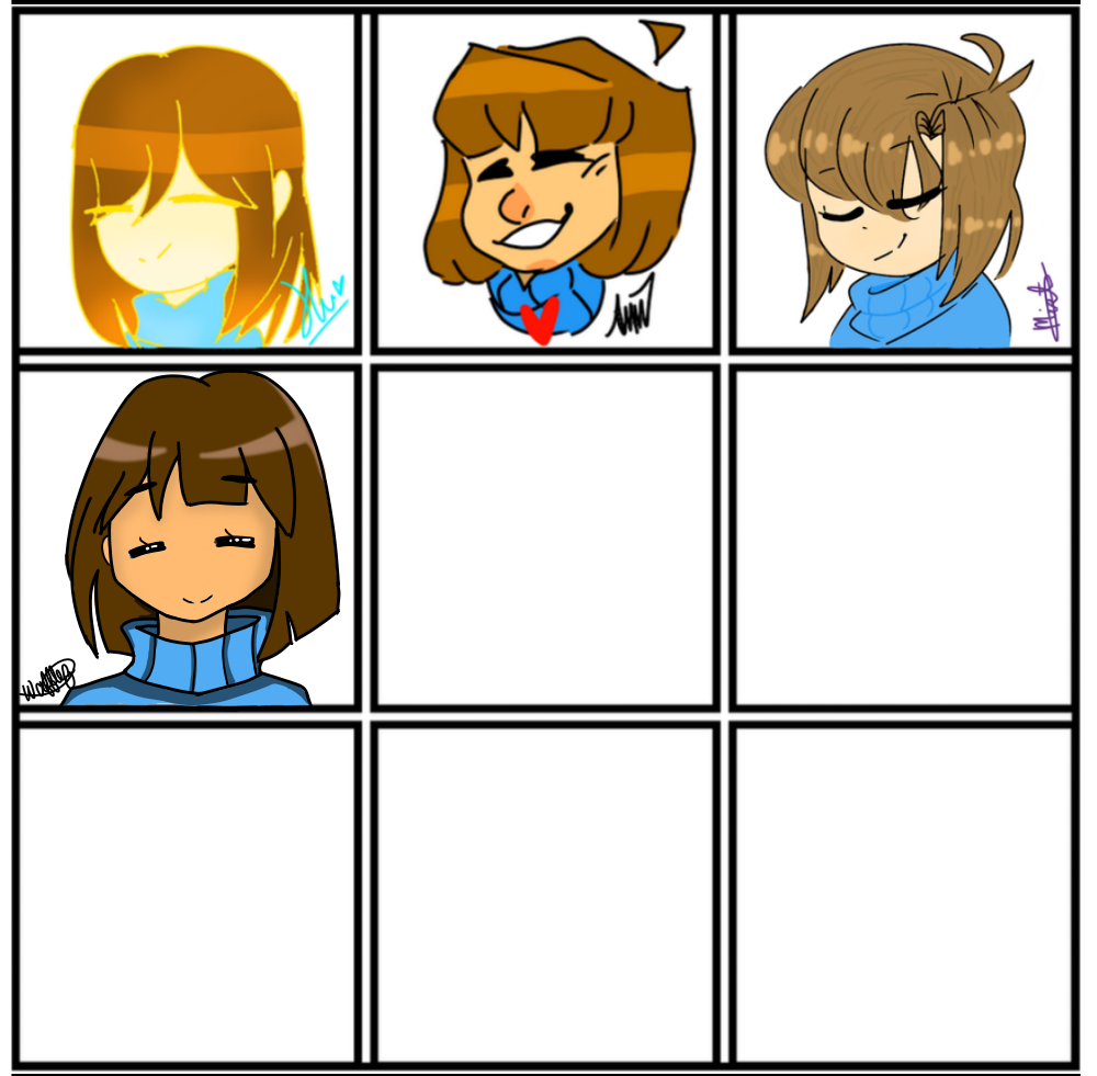 Draw your own Frisk Challenge Wxfflez - Illustrations ART street