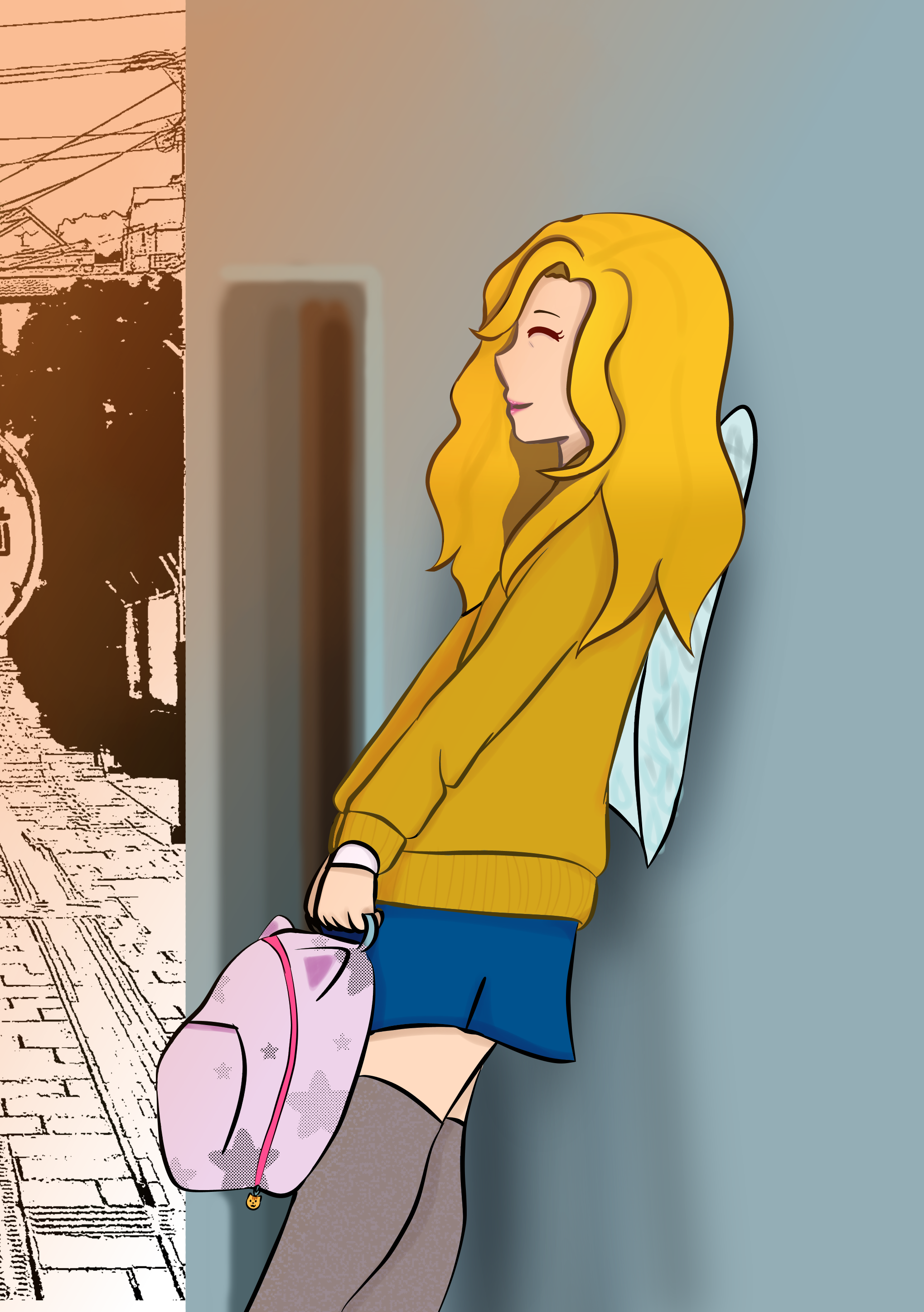 Sophia esperando a sus friendas :D La Teku - Illustrations ART street