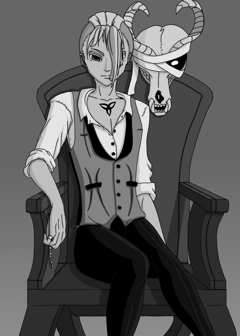 Silent Portrait, try 1 Winding Wind Arts - Illustrations ART street