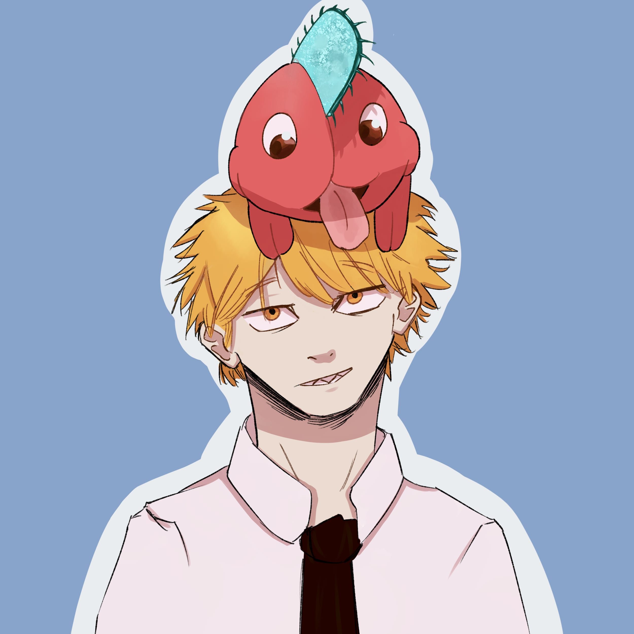 denji and pochita Seiko - Illustrations ART street