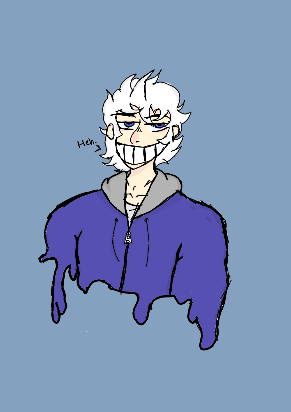 my attempt at human sans from undertale Spooook - Illustrations ART street