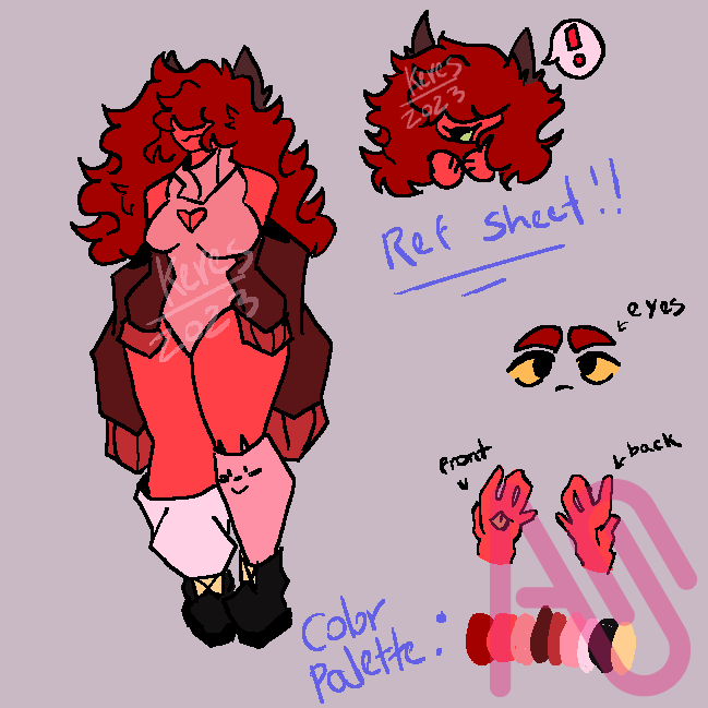 Keres ref sheet Keres - 插图 ART street