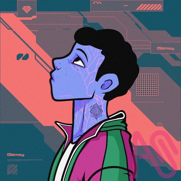 My art for NFT project websky - Illustrations ART street