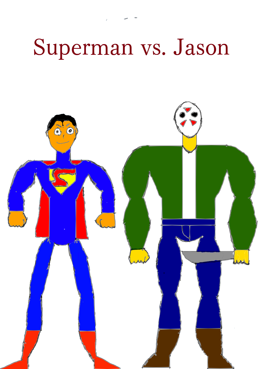 Superman vs. Jason Rad2405 - Illustrations ART street
