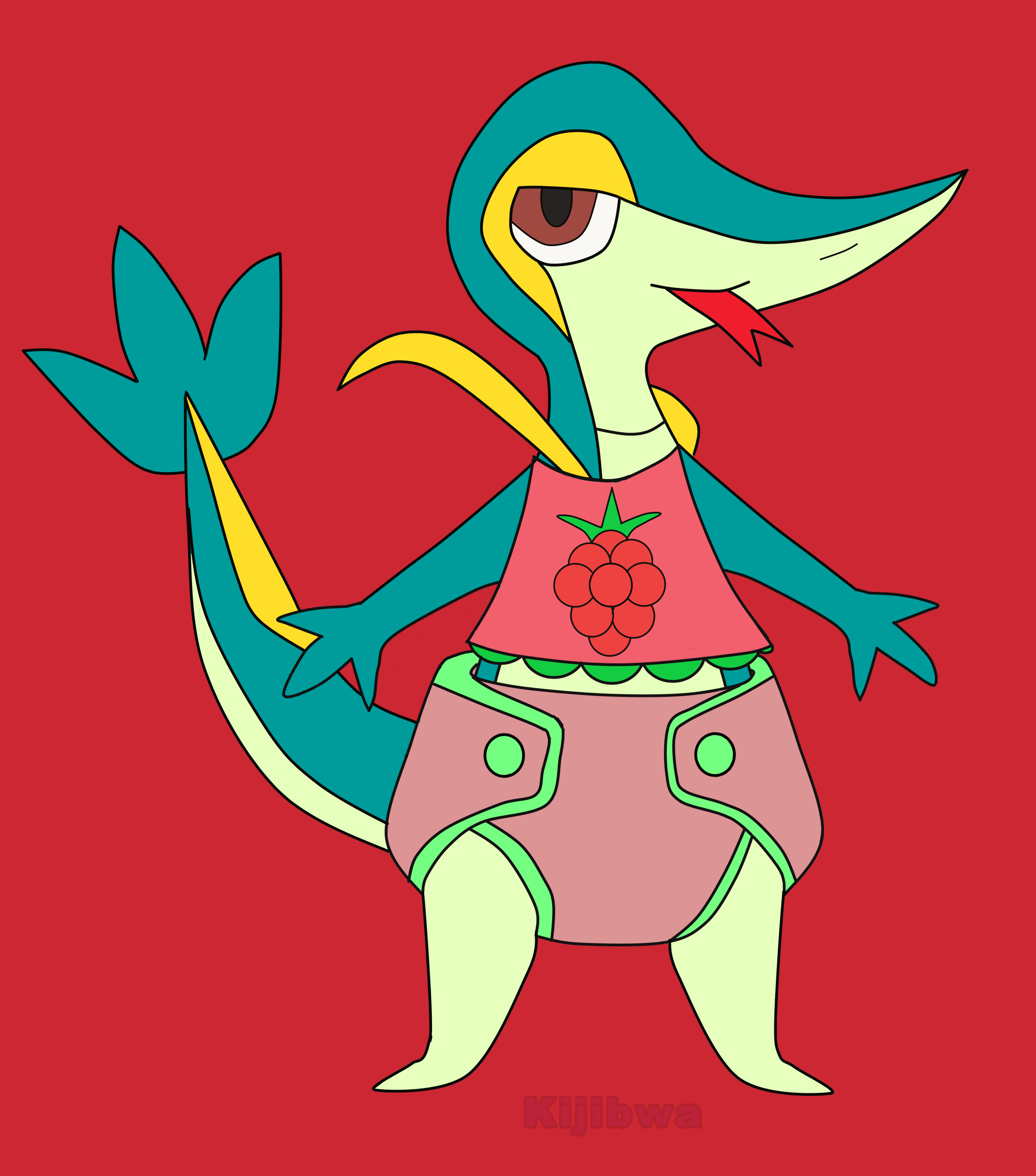 Raspberry Snivy kijijam - Illustrations ART street