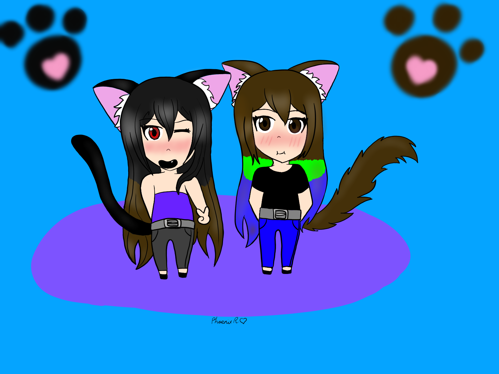 neko besties @Midnight_Lover - Illustrations ART street