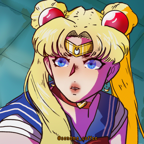 Sailor Moon🌙 ☆𝐈𝐧𝐤𝐲-𝐎𝐧𝐢☆ - Illustrations ART street