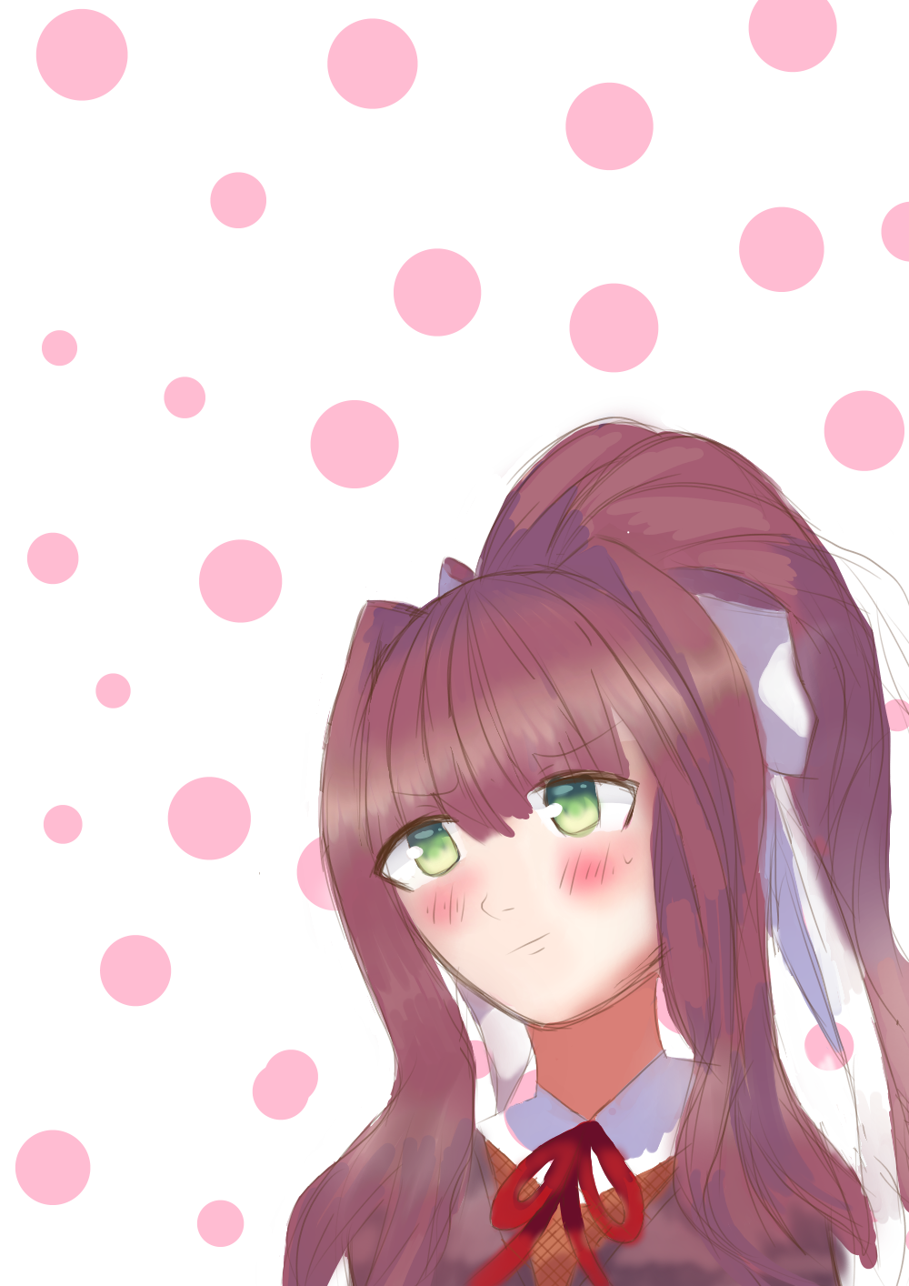 Just Monika Doki Doki Literature Club LeahBher - Illustrations ART street