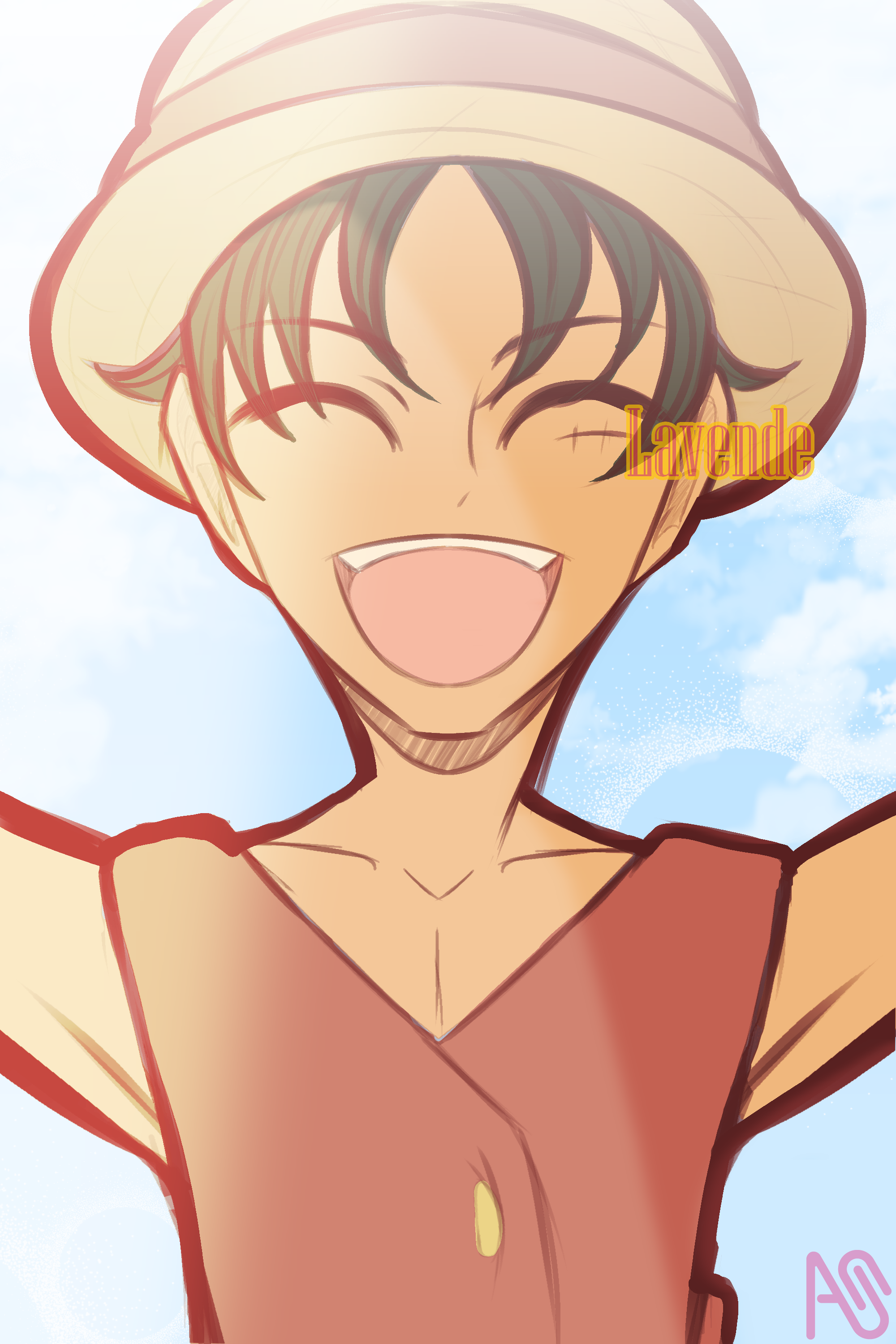 Luffy Lucky Lavende4 - Illustrations ART street