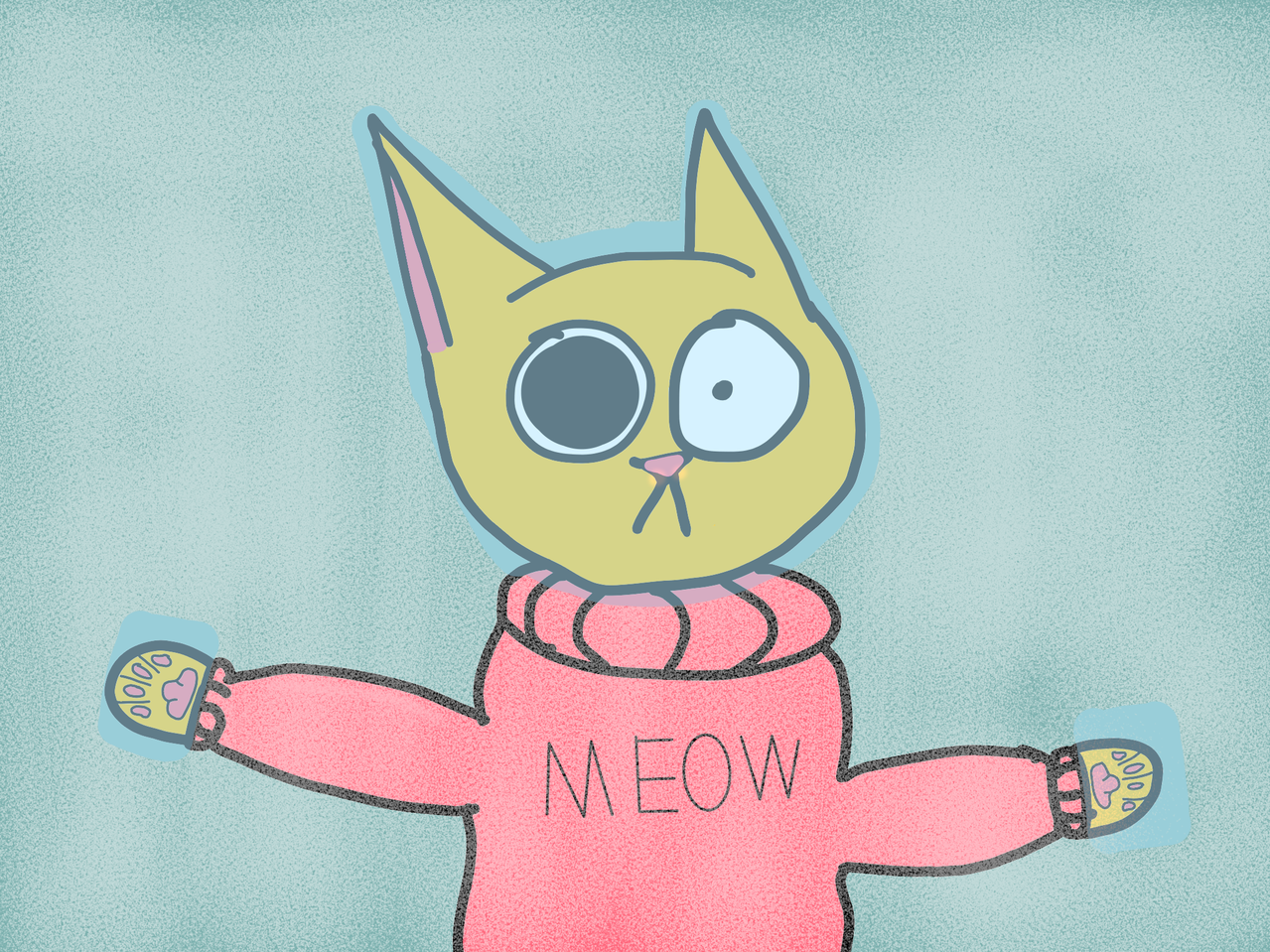 cat in sweater Kittenlove2099 - Illustrations ART street