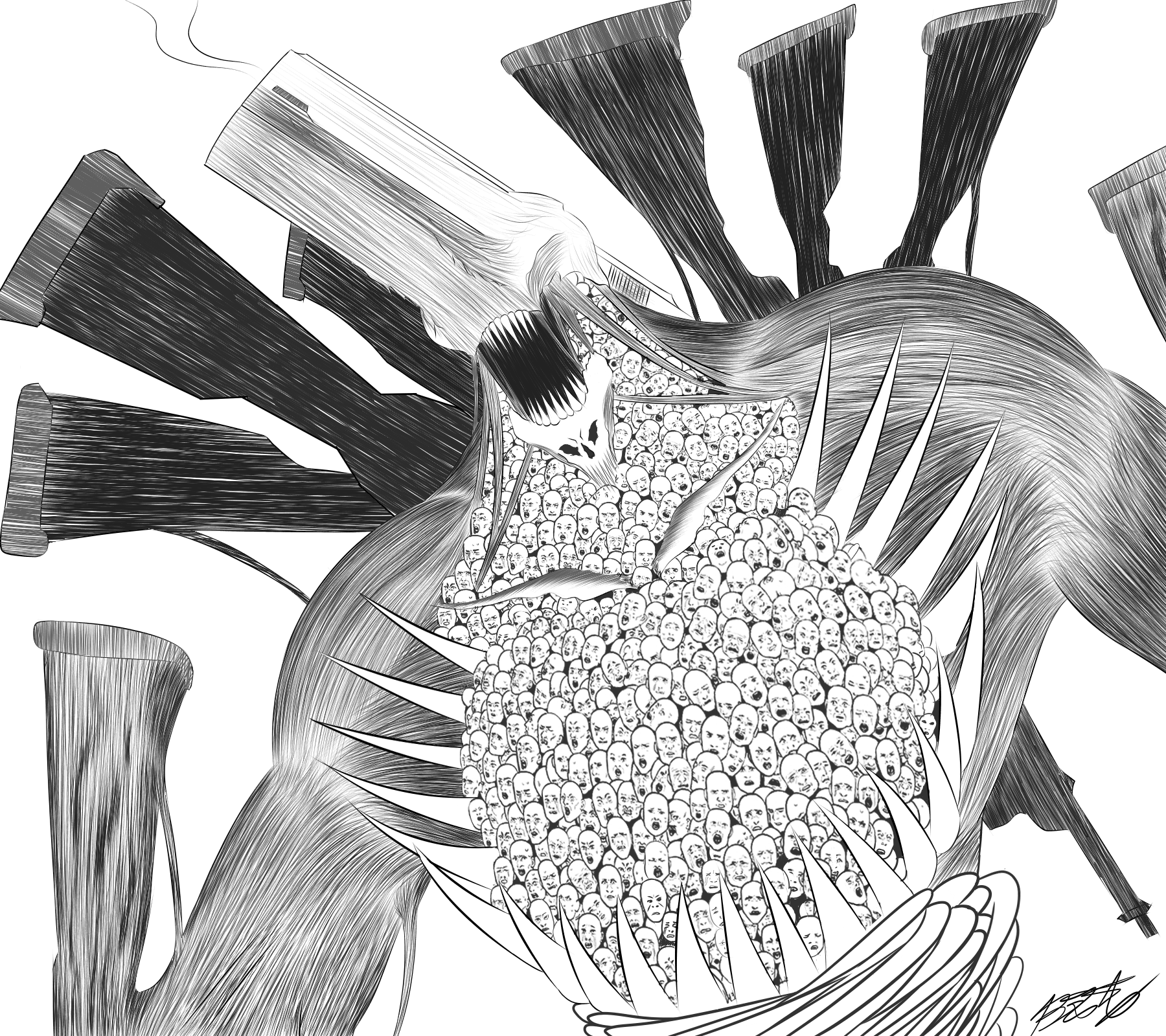 Devil gun SkatchL - Illustrations ART street