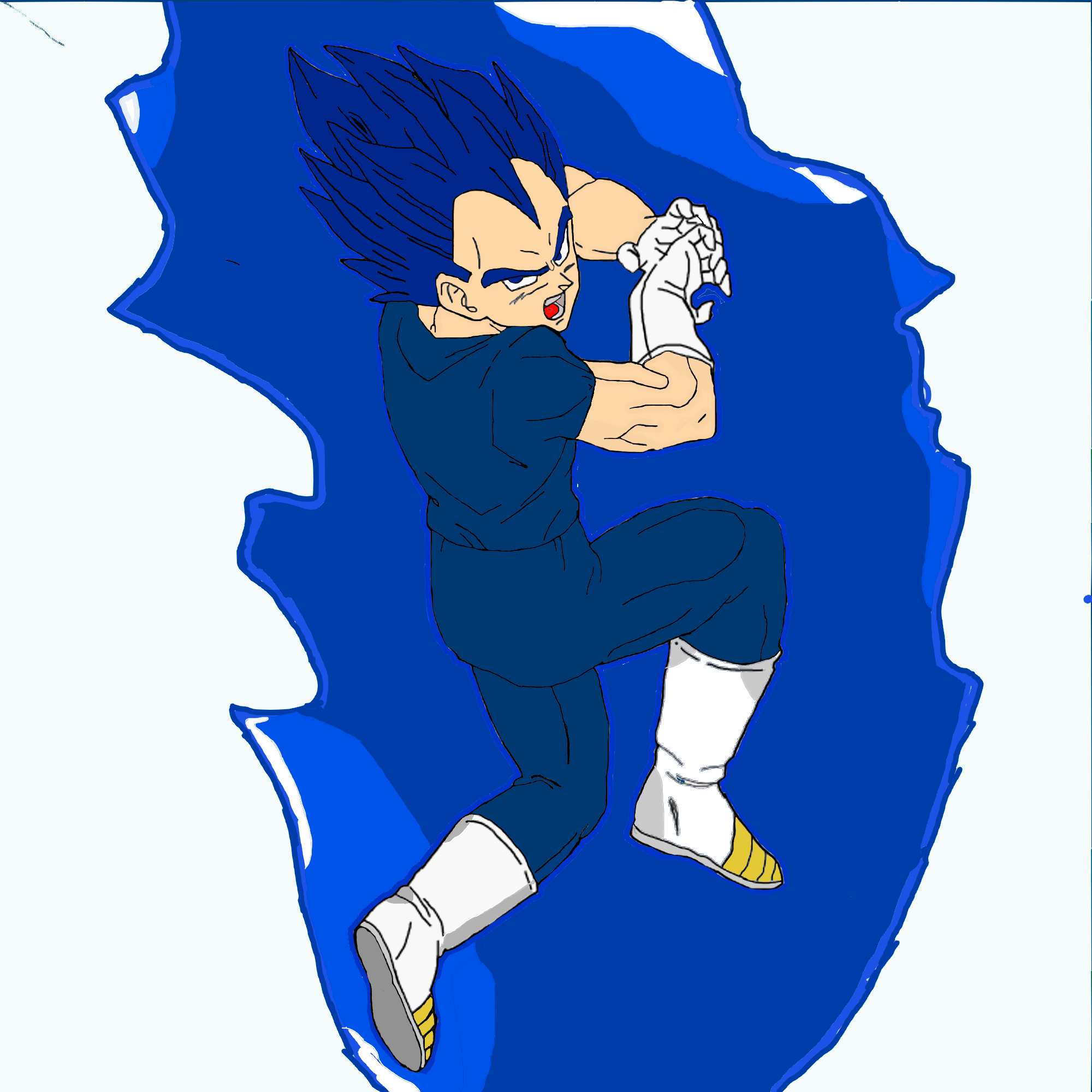 vegeta ssj blue ironpro - Illustrations ART street