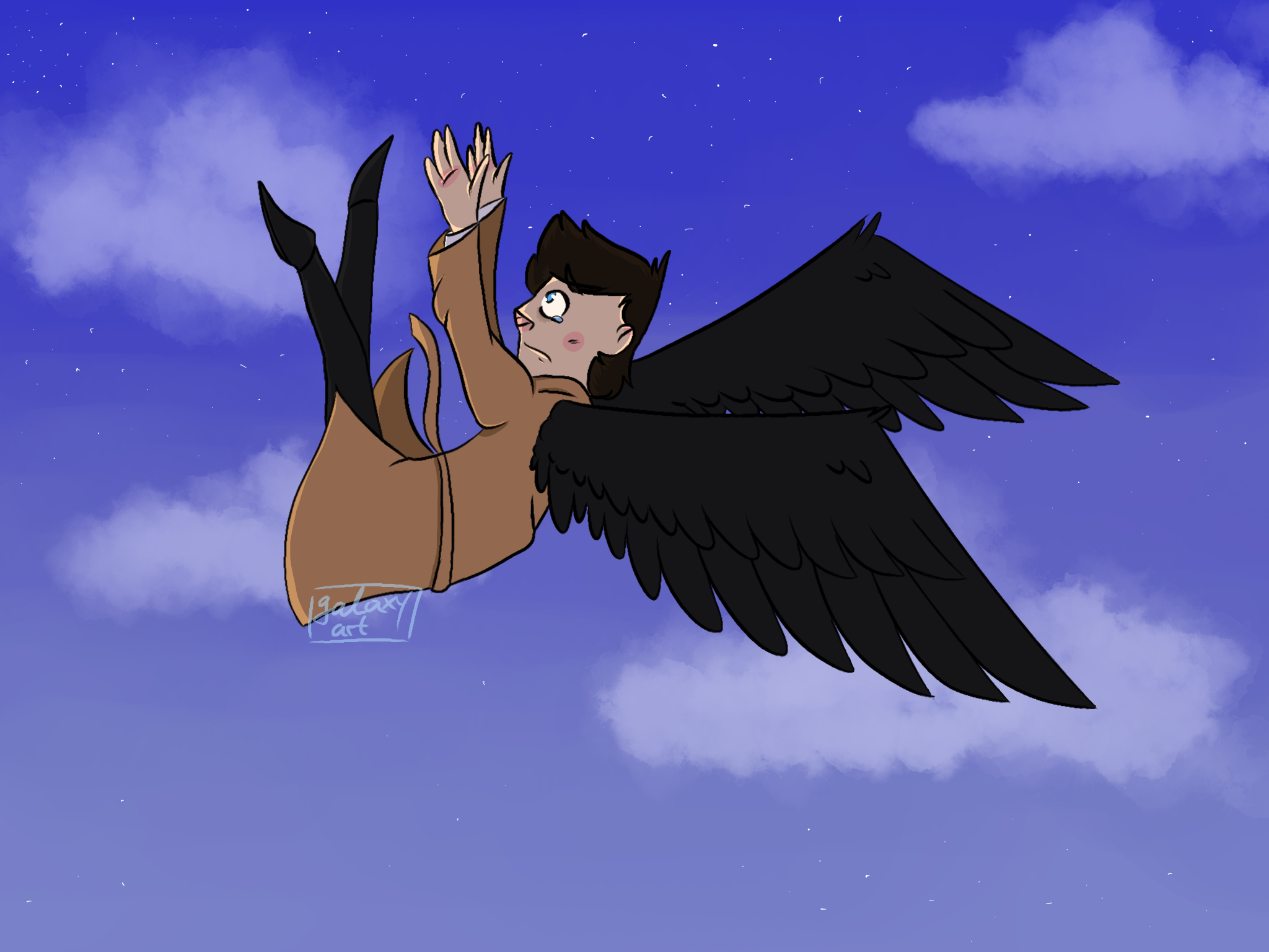 Cas falling (for Dean lol) Ggalaxy_art1 - Illustrations ART street