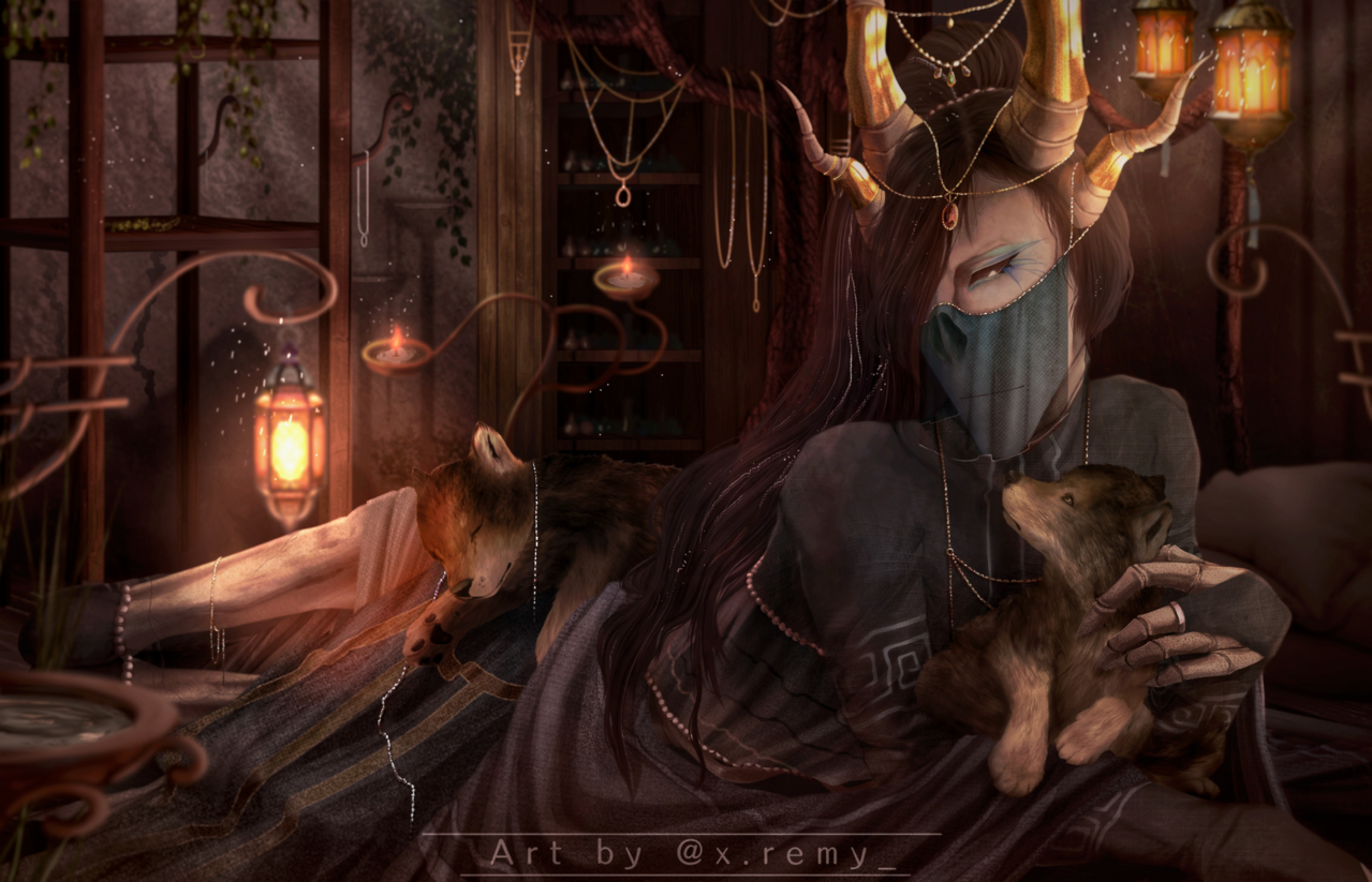 “Sleepy wolves„ X.Remy_ - Illustrations ART street