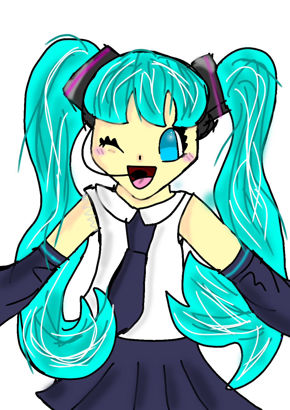 Hatsune Miku shajkacha - Illustrations ART street