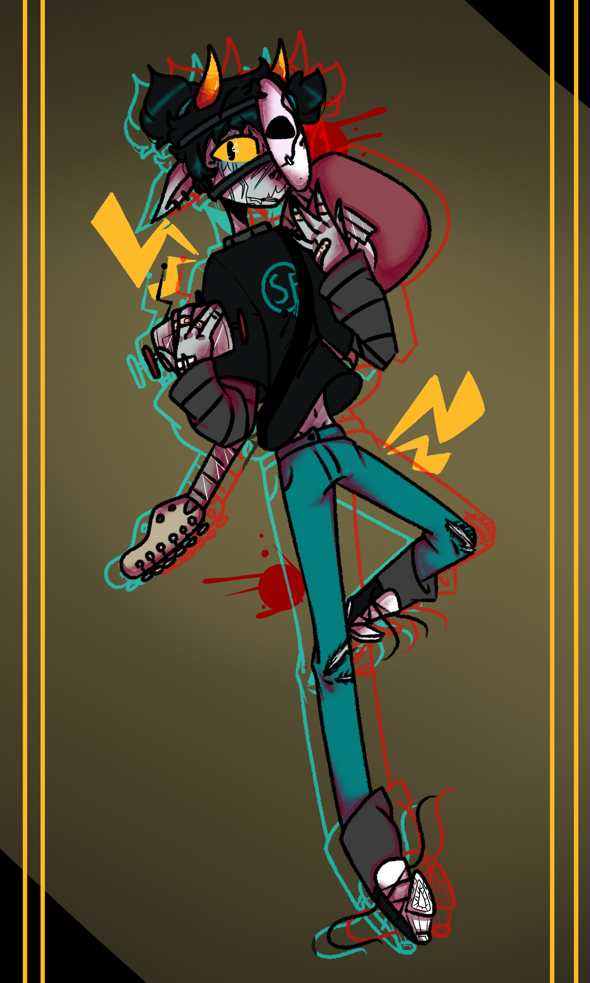 🎭Sally Face🎭 Homestuck au ♡🌻мαяѕнαℓℓмєℓℓσω🌻♡ - Illustrations ART street