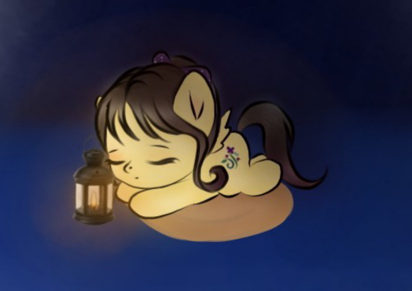 Chibi Sleepy Pony Girl Raisestar Glimmer - Illustrations ART street