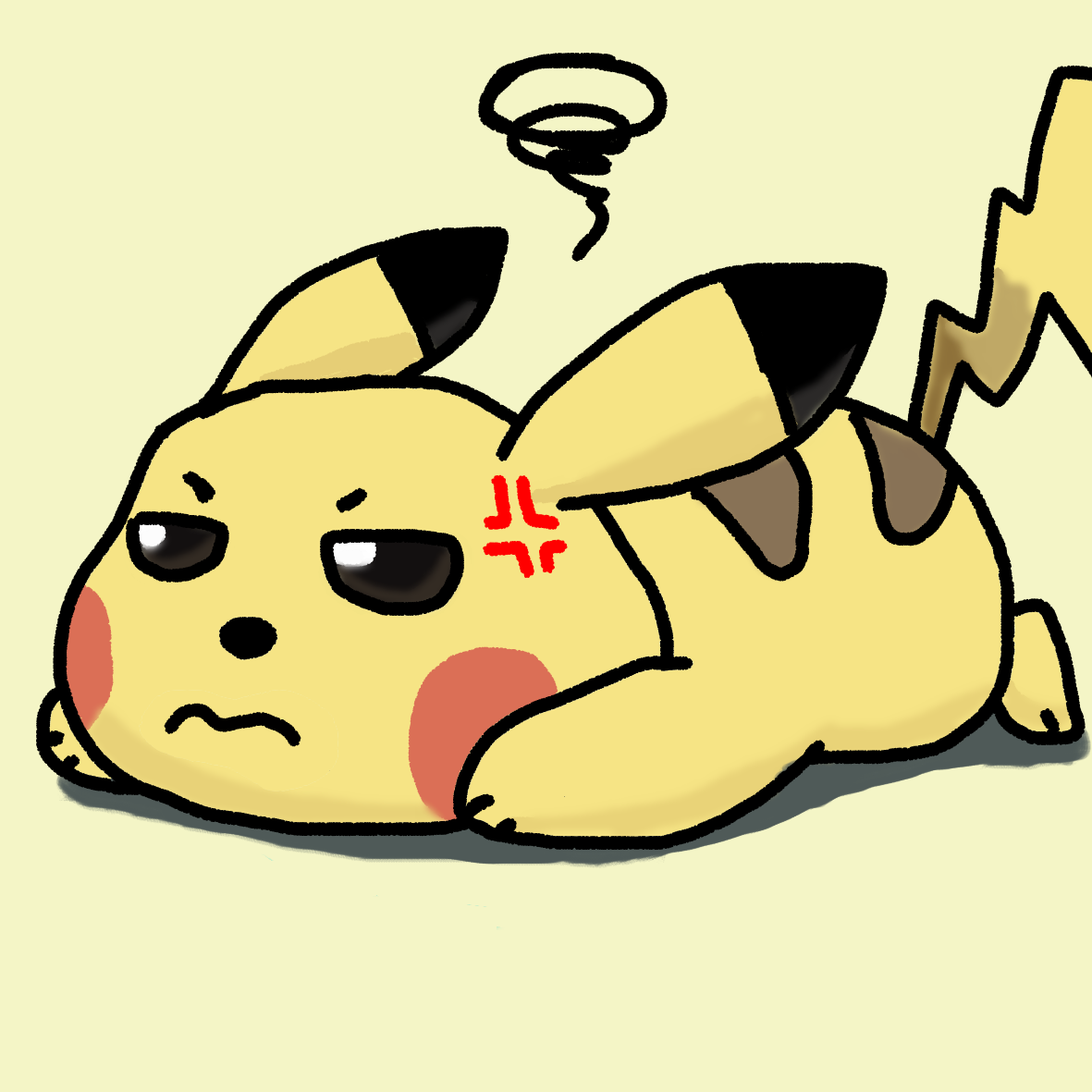 Pikachu angry Puddiingz - Illustrations ART street
